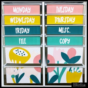 Vintage Floral Blooms Classroom Decor Bundle, Easy and Modern Classroom ...