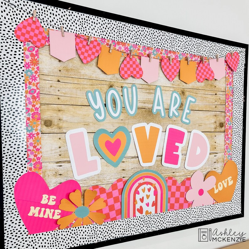 Valentine Love Classroom Decor Bulletin Board Kit Classroom - Etsy