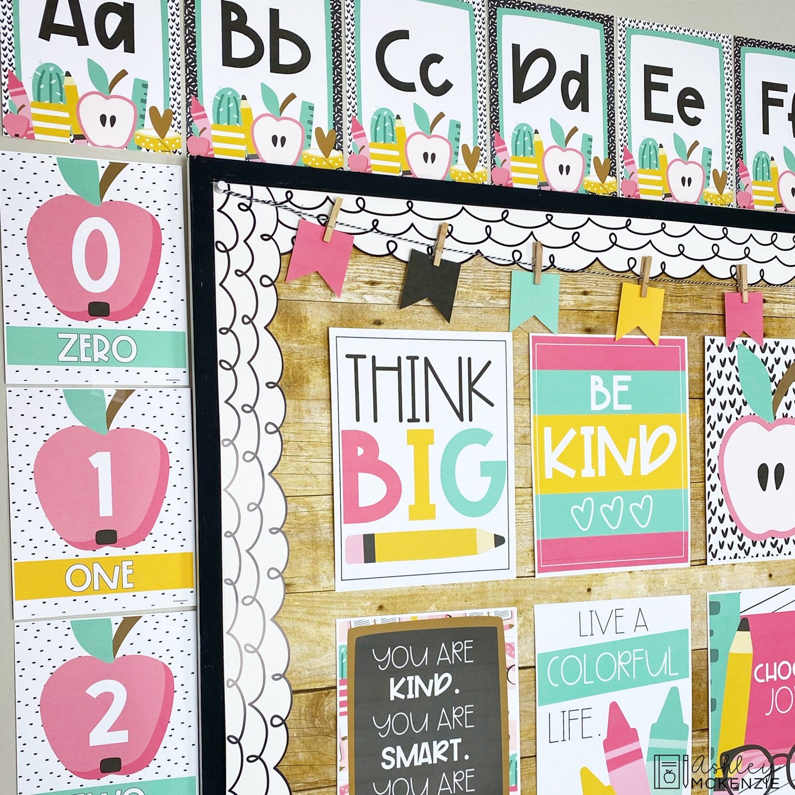 School Supplies Classroom Decor Bundle Easy and Modern - Etsy
