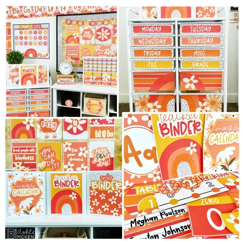 Daisy Themed Classroom Decor Bundle Editable Classroom Decor - Etsy