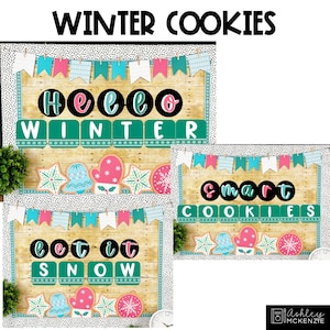 Winter Bulletin Board Kits Bundle, Seasonal Classroom Decor, Easy and ...