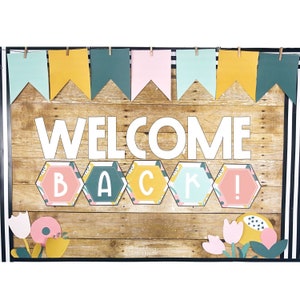 Vintage Floral Blooms Back to School Bulletin Board or Classroom Door ...