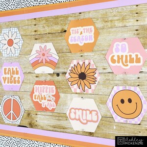 Retro Fall Classroom Posters, Easy Autumn Classroom Decorations, Text ...