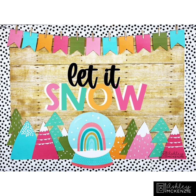 Winter Classroom Decor Snow Globe Bulletin Board Kit - Etsy