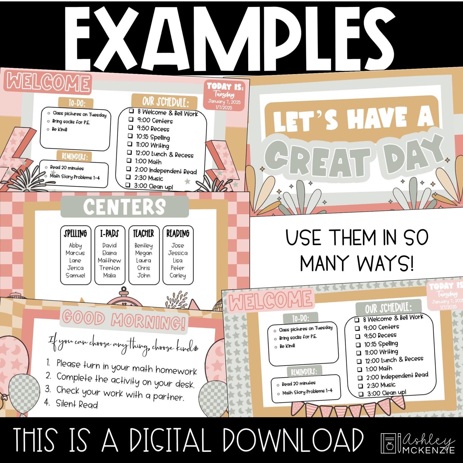 New Year Slide Templates, Winter Morning Slides, January Daily Slides ...