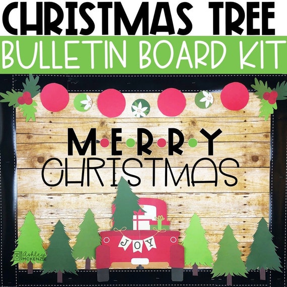Christmas Tree Bulletin Board or Classroom Door Decor Little - Etsy