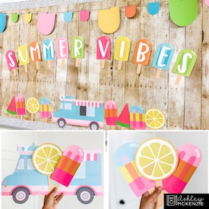 Summer Bulletin Board Popsicle Theme Classroom Door Decor End of Year ...