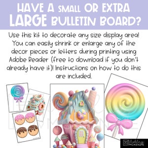 Pastel Sweets Back to School Bulletin Board Kit Pastel Classroom Door ...