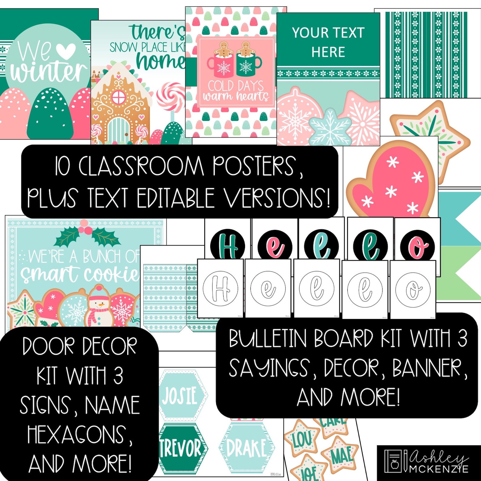 Winter Cookies Classroom Decor Bulletin Board Kit Classroom - Etsy