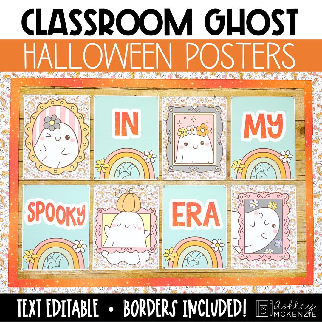 Halloween Bulletin Board Ideas Life of a Classroom Ghost Posters ...