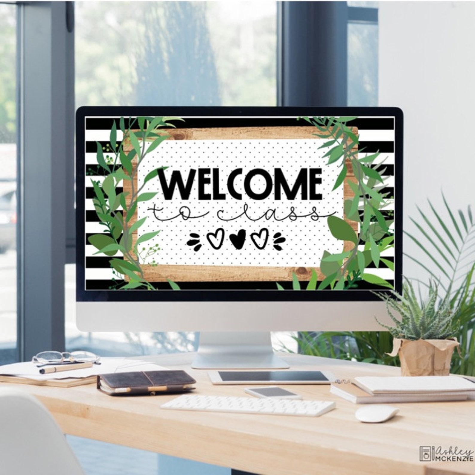 Modern Farmhouse Google Slides and Powerpoint Templates Calm - Etsy
