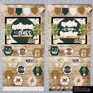 Plant Life Classroom Door Decor Kit, Back to School, Easy and Modern ...