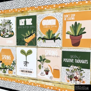 Spring Classroom Posters, Spring Garden Theme, Easy Seasonal Classroom ...