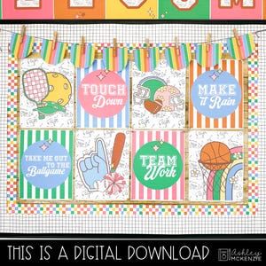 Sports Bulletin Board Bundle, Motivational Posters, Google Slides ...