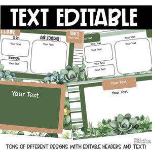 Modern Greenery Google Slides and Powerpoint Templates, Calm Class ...