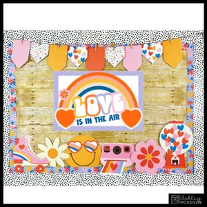 Valentine's Day Classroom Decor Bundle Retro Theme - Etsy