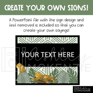 Modern Jungle Classroom Door Decor Kit, Back to School, Easy and Modern ...