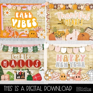 Bulletin Board Kits Bundle #5, Seasonal Classroom Decor for the Whole ...