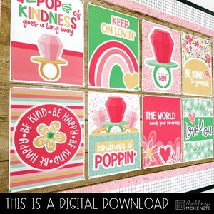 Valentine's Day Classroom Decor, Valentine Pop Theme, Bulletin Board ...