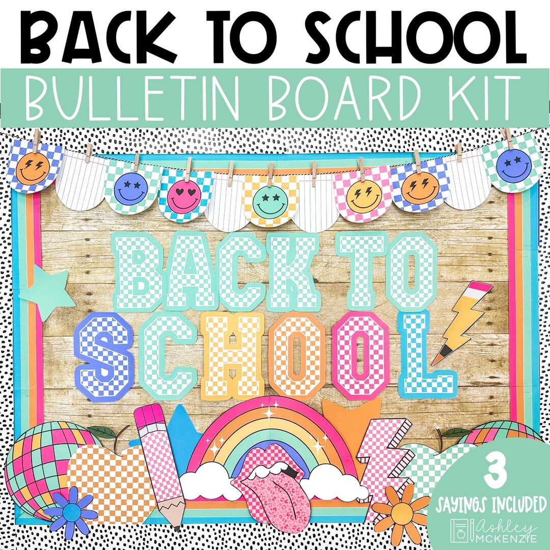Back to School Bulletin Board Kit, Meet the Teacher Night, School Open ...