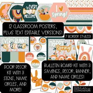 Spring Classroom Decor Bundle, Hoppy Spring Theme, Easy Seasonal ...