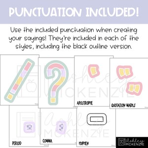 Retro Spring Classroom Decor, A-Z Bulletin Board Letters, Punctuation ...