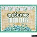 Modern Greenery Back to School Classroom Decor, Bulletin Board Kit ...