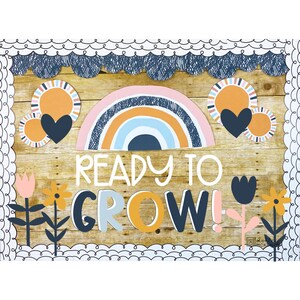 Boho Rainbow Back to School Bulletin Board or Classroom Door Decor ...