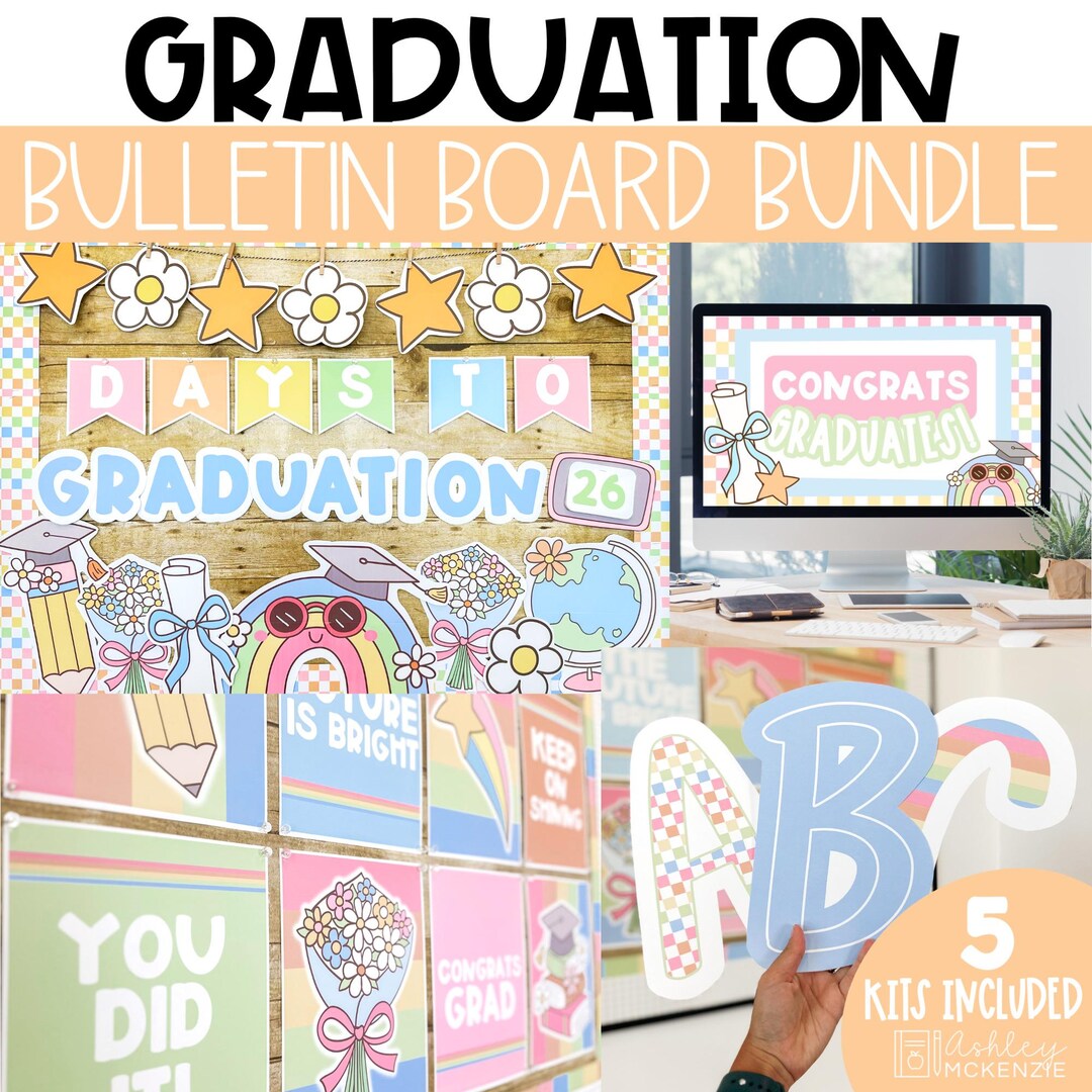 Graduation Bulletin Board Bundle, End of Year Countdown, Graduation ...