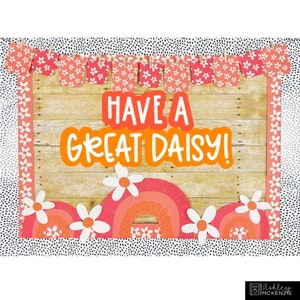 Daisy Themed Back to School Classroom Decor Bulletin Board - Etsy