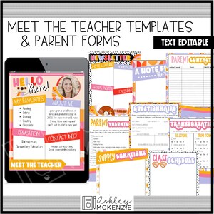 Retro Back to School Open House Meet the Teacher Night Survival Bundle ...