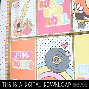 Spring Posters With Printable Bulletin Board Borders, March Bulletin ...