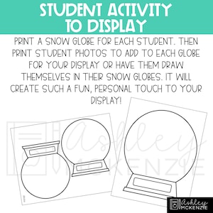 Winter Classroom Decor, Snow Globe Bulletin Board Kit, Classroom ...