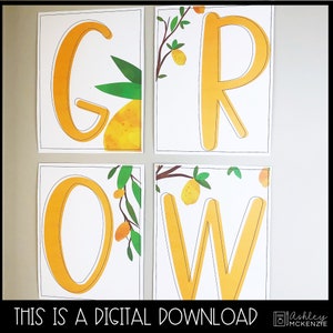 Lemon Classroom Decor Bundle, Easy and Modern Classroom Decorations - Etsy