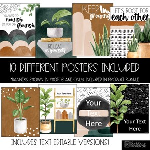 Plant Life Classroom Posters, Easy and Modern Classroom Decorations ...