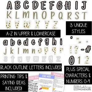 Fall Sunflowers Classroom Decor, Primary Font A-Z Bulletin Board ...