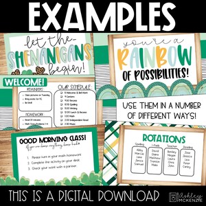 St. Patrick's Day Google Slides and Powerpoint Templates, Holiday Decor ...
