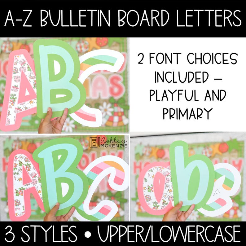 Holly Jolly Christmas Bulletin Board Decor Bundle, Holiday Posters ...