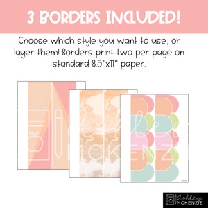 Marbled Pastel Back to School Bulletin Board Kit, Easy and Modern ...