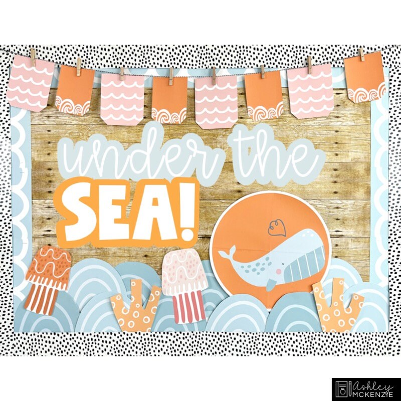 Boho Ocean Back to School and End of Year Bulletin Board Kit - Etsy