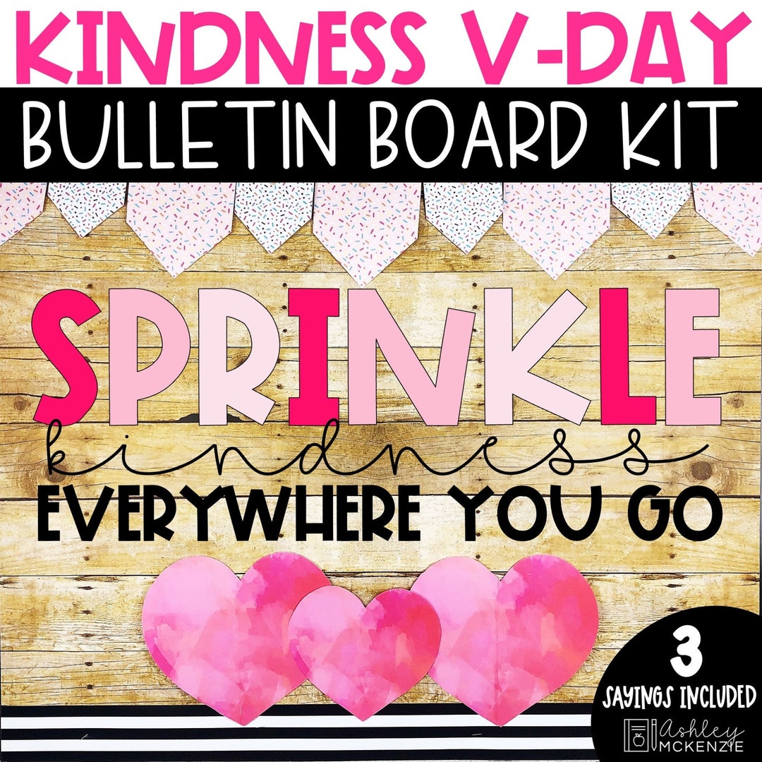 Valentine's Day Bulletin Board Ideas, February Door Decor, Random Acts ...
