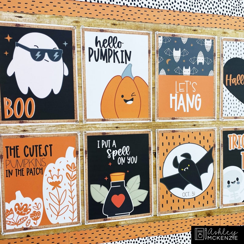 Halloween Bulletin Board Ideas We Are the Boo Crew October Door Decor ...