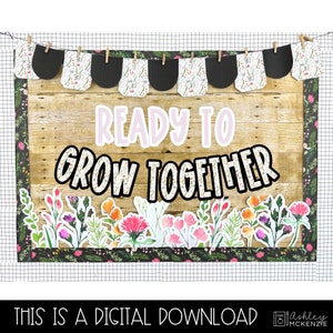 Wildflowers Back to School Bulletin Board Kit Calm Classroom Decor ...