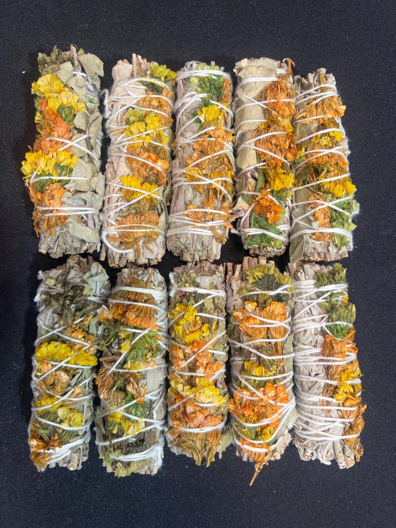 White Sage With Flowers - Etsy