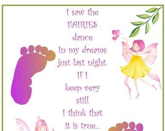 Footprints poem art | Etsy