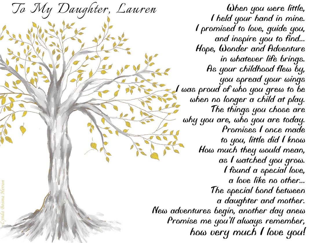 Love Guide & Inspire Wedding Poem | A Mother's Promise to Daughter ...