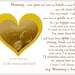 In My Mommy's Heart | PERSONALIZED Ultrasound Sonogram 8x10 Poem Print ...