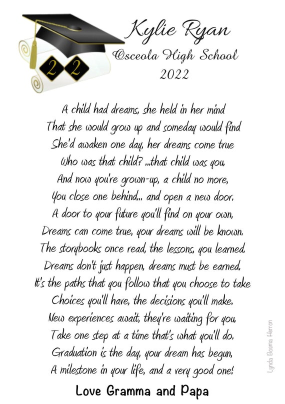 Example Of High School Graduation Letter GRADUATION Template