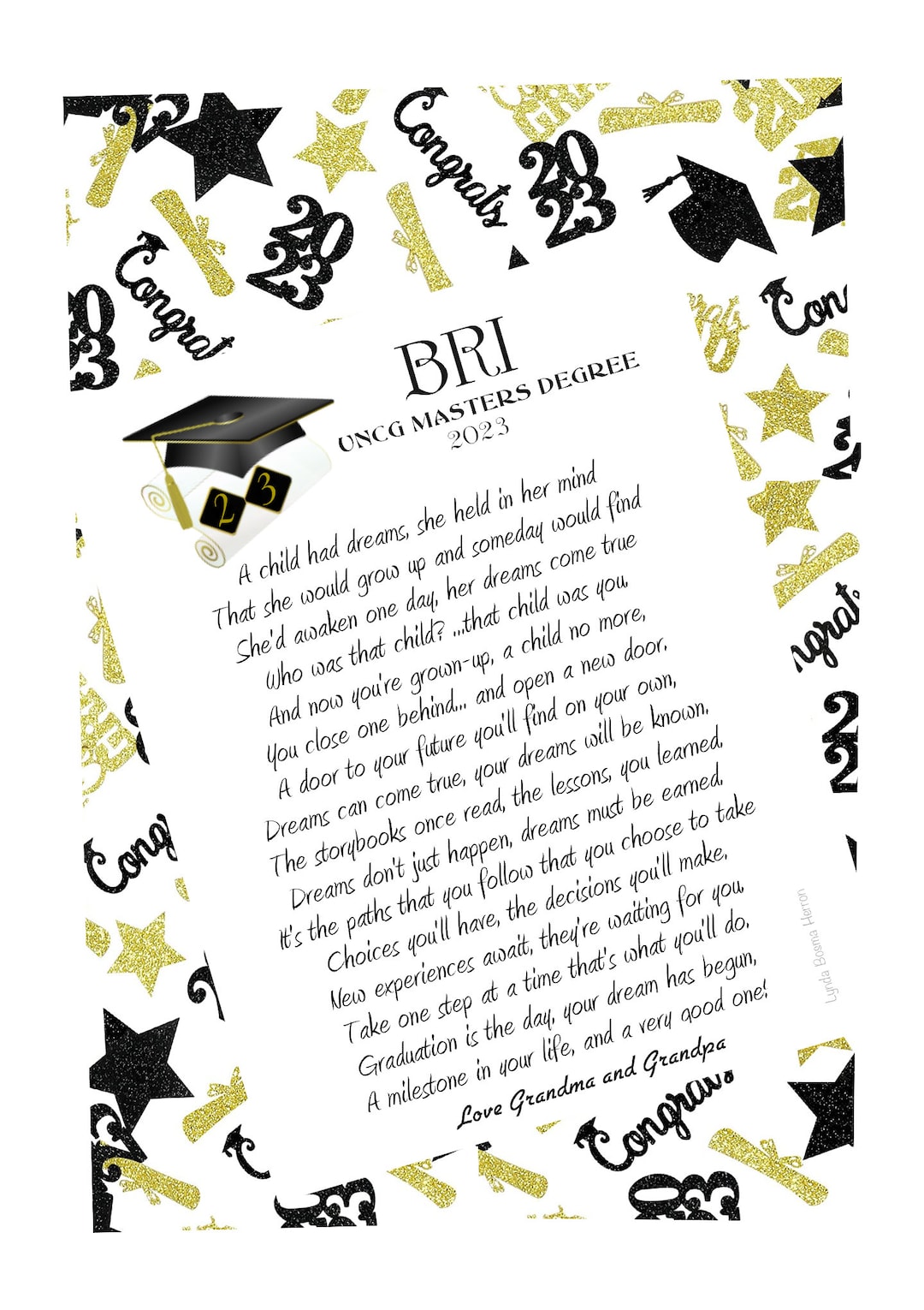 Keep on Dreaming Graduate | PERSONALIZED Motivational Graduation ...