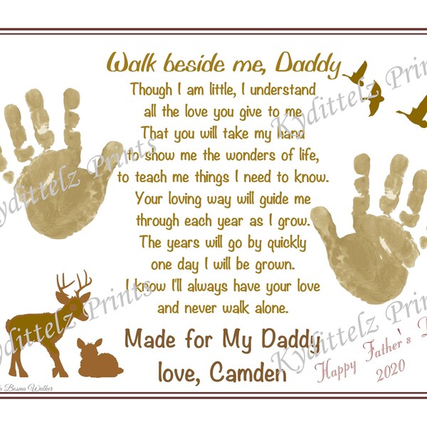 Daddy Poem - Etsy